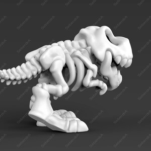 3D Model of Cute T-REX Fossil STL for 3D Print - Etsy