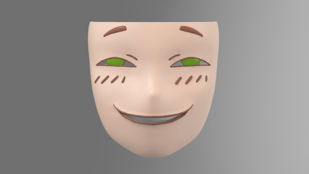 3d Model of Hehe Face Mask STL for 3dprint - Etsy