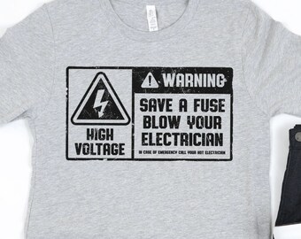 Save a Fuse Blow an Electrician Svg - Etsy