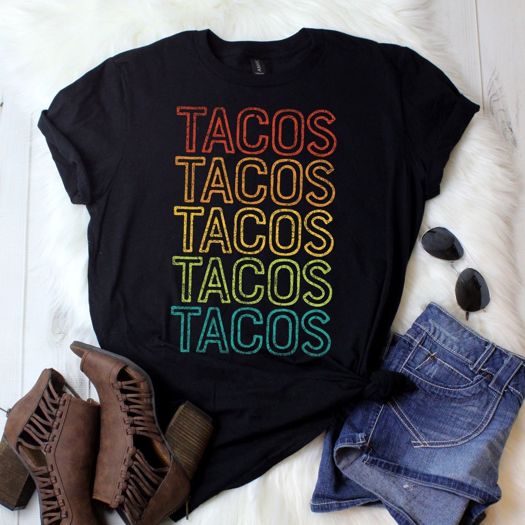 Tacos Retro / Taco Shirt / Taco Gifts / Cinco De Mayo / Taco Party ...