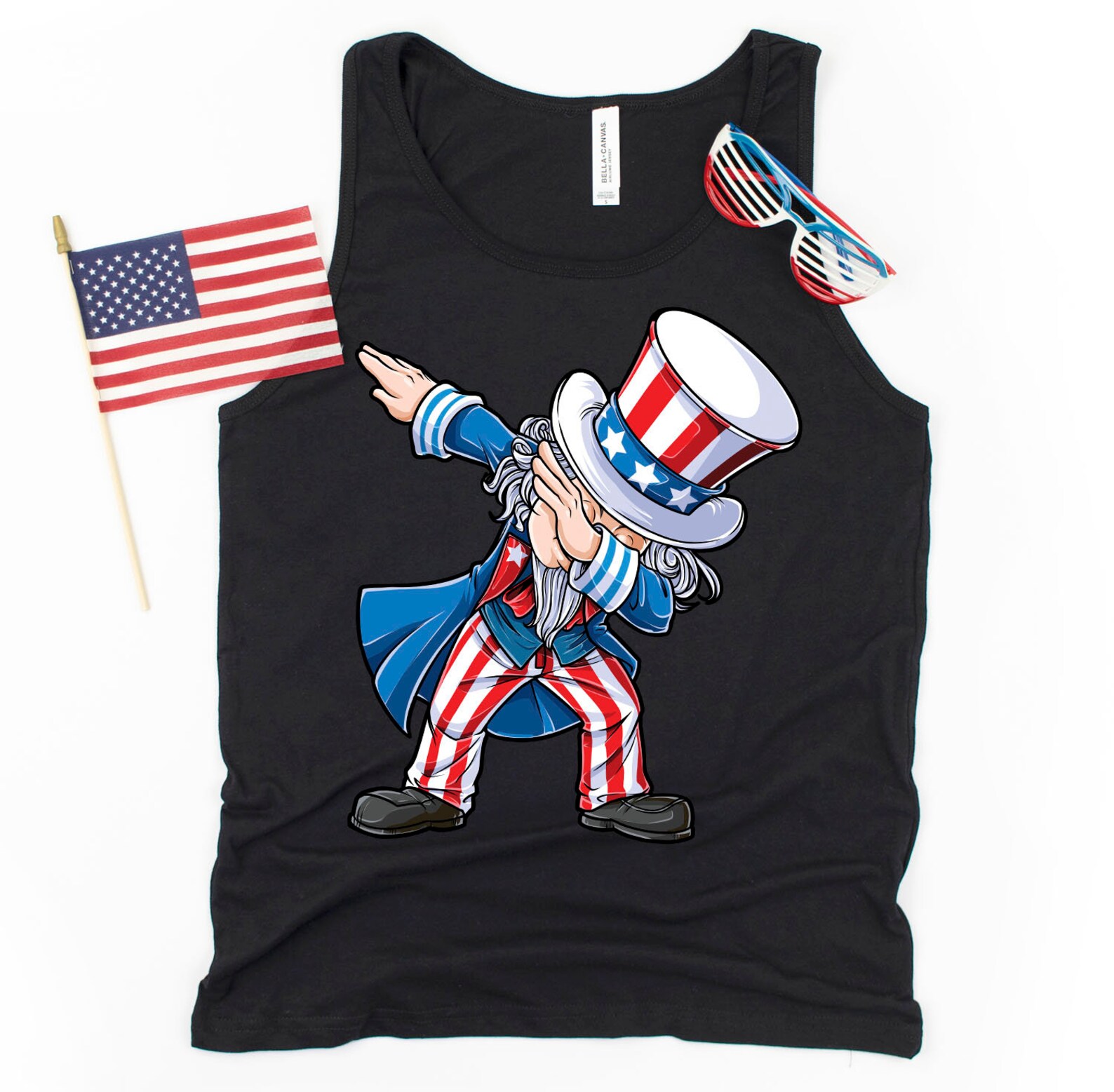 Dabbing Uncle Sam Shirt / 4th of July Shirt / Fourth of July / | Etsy