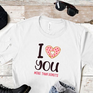 I Love You More Than Donuts, Love Quotes Svg, Funny Sayings Svg ...