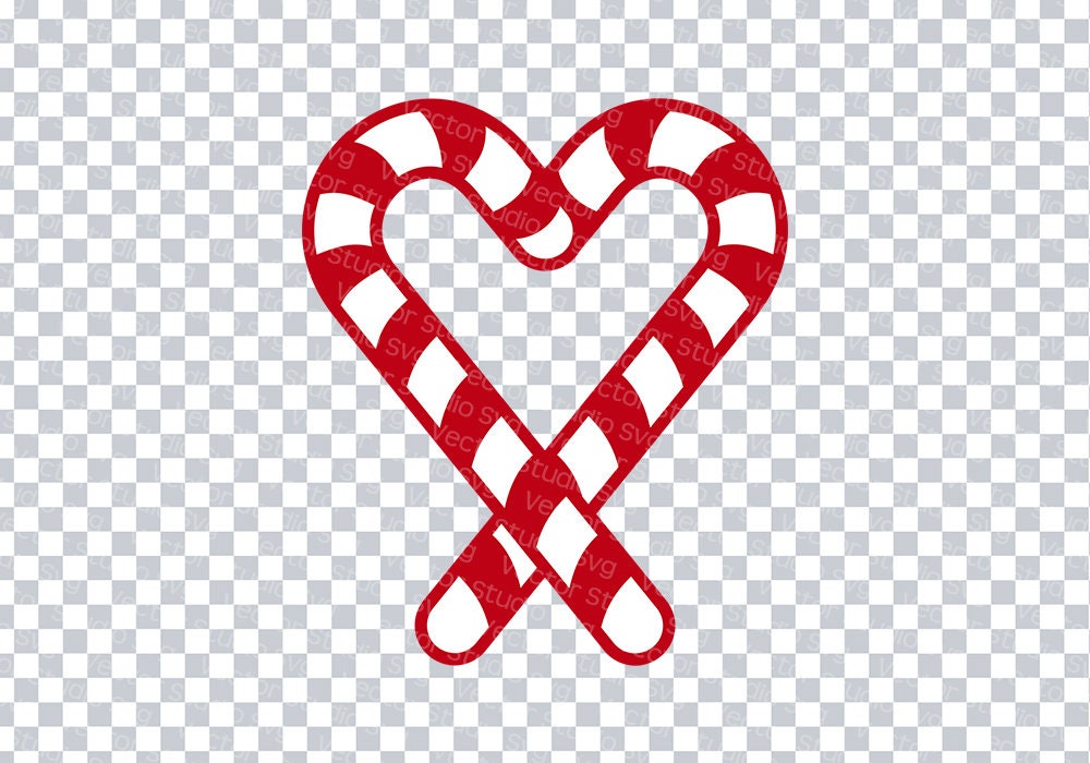 Christmas Candy Cane Svg Bundle Split Monogram Circle | Etsy