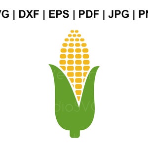 Corn Svg, Corn Stalk Svg, Harvest Cut Files - Svg Dxf Eps Pdf Jpg Png ...