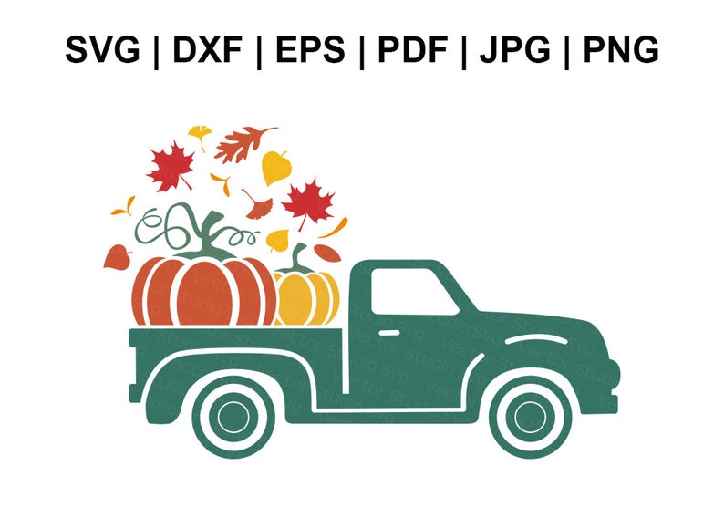 Fall Truck Svg Autumn Svg Harvest Svg Pumpkin Truck Svg Cut - Etsy