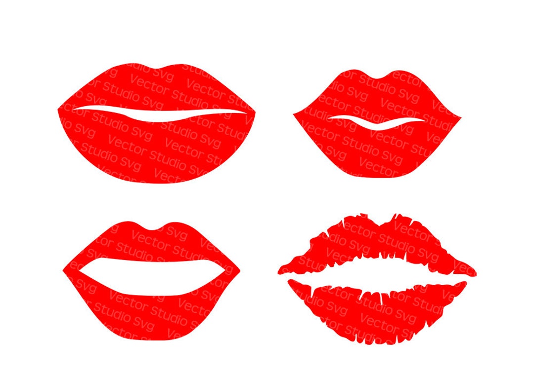 Lips Svg Bundle, Valentine's Day Svg, Kiss Svg, Png Lips Print ...