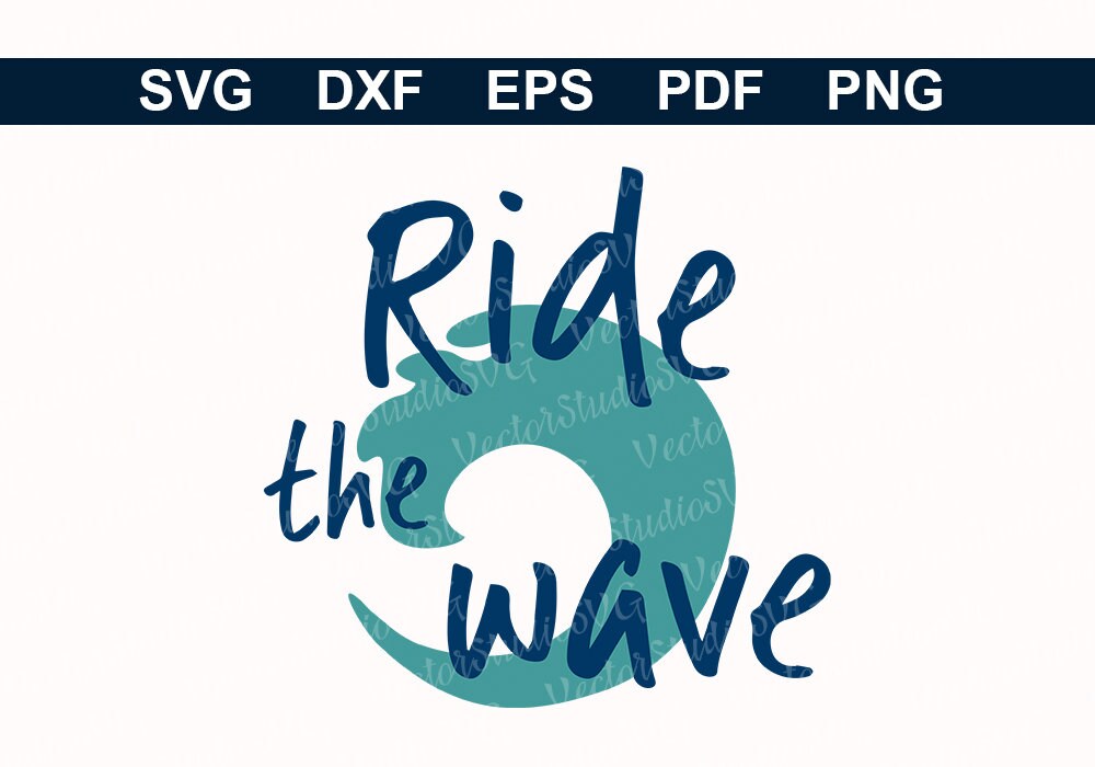 Wave Svg Ride the Wave Surfing Svg Surf Svg Surfer Svg Vinyl - Etsy
