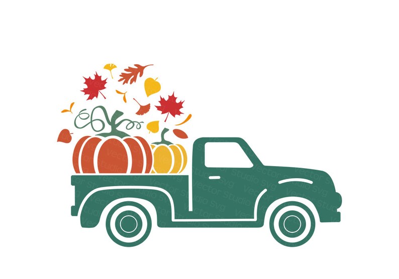 Fall Truck Svg Autumn Svg Harvest Svg Pumpkin Truck Svg Cut - Etsy