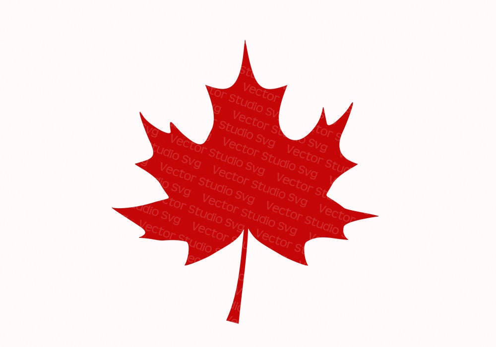 Red Maple Leaf Silhouette Cut Files Fall Autumn Leaves Svg | Etsy Canada
