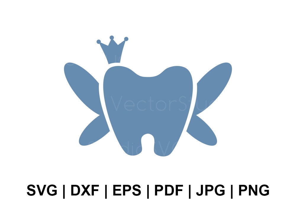 Tooth Fairy Silhouette SVG Vector Files Svg Dxf Eps Pdf Png - Etsy Hong ...