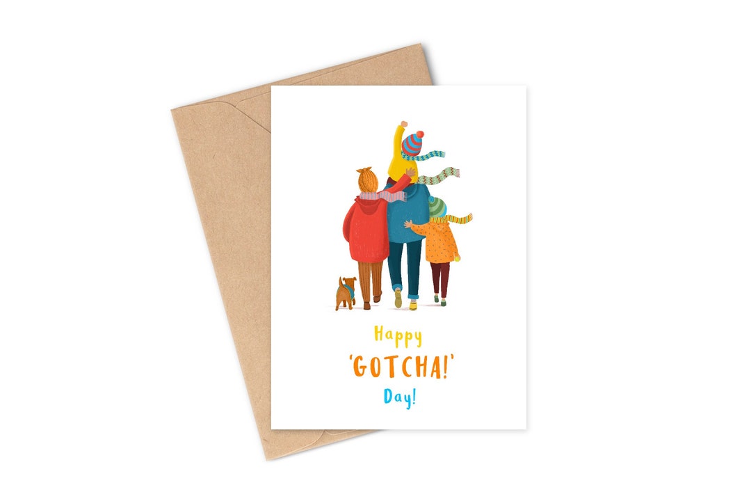 Gotcha Day Card - Etsy