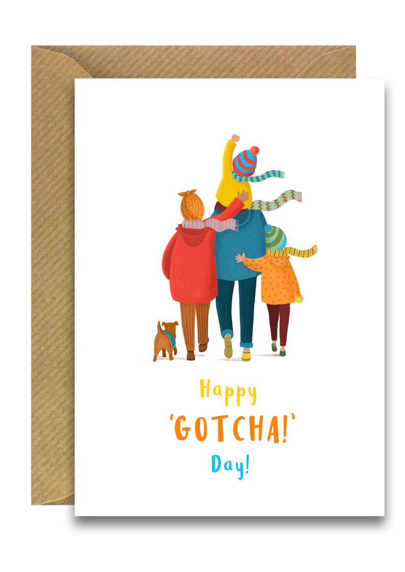 Gotcha Day Card - Etsy