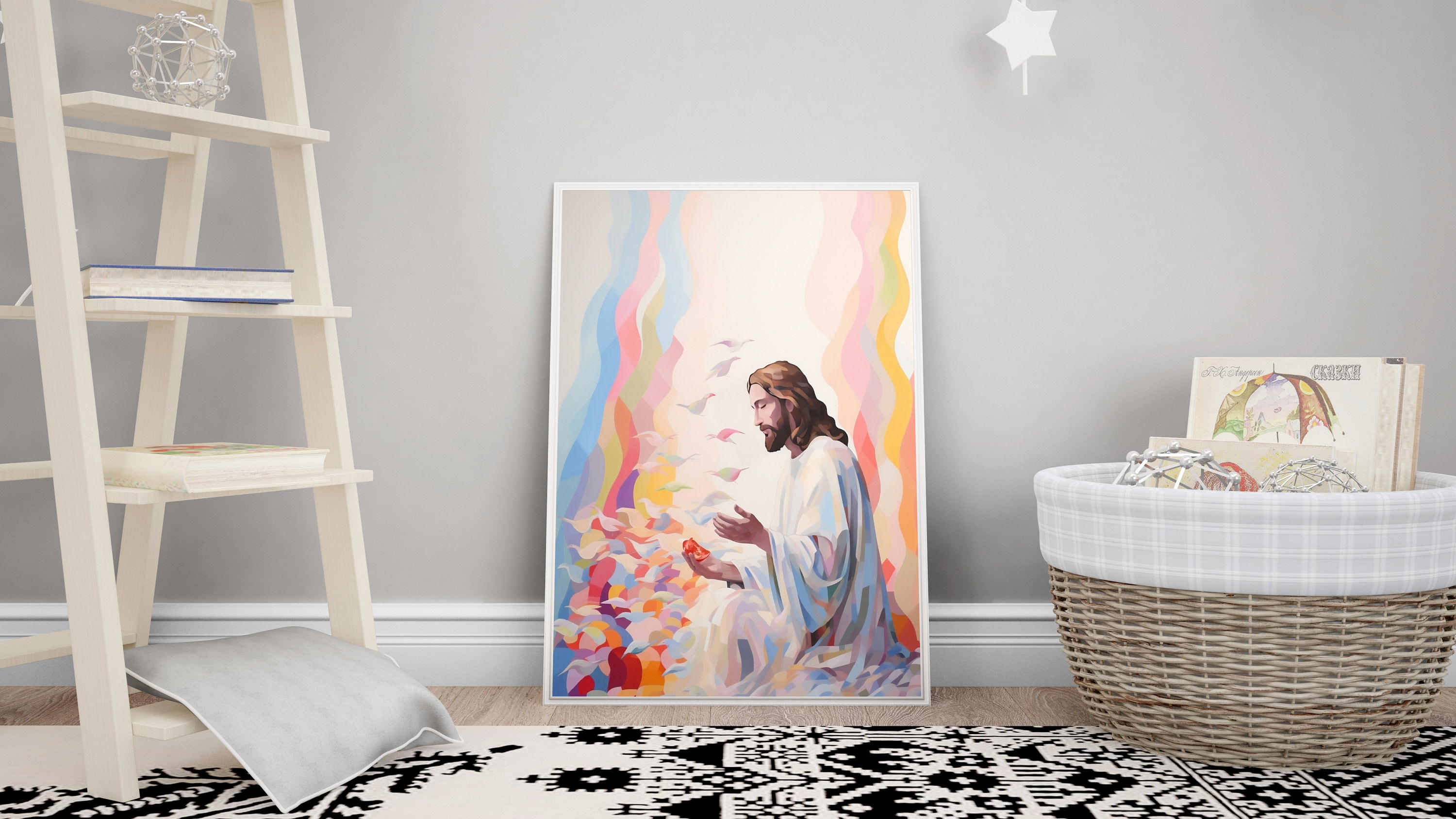 Jesus Painting Jesus is King Modern Christian Art Catholic Art Sympathy ...