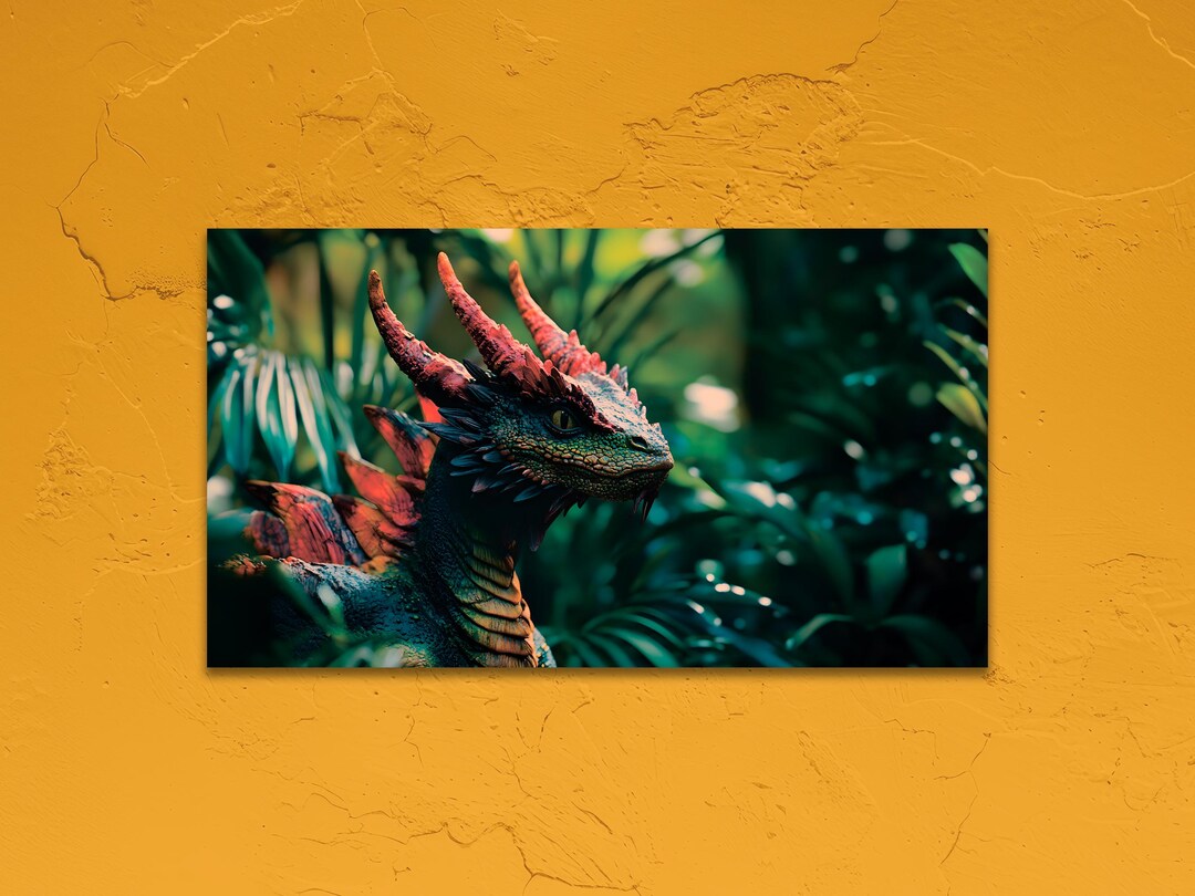 Forrest Dragon Wall Art: Extra Large PNG Print (digital Download) - Etsy