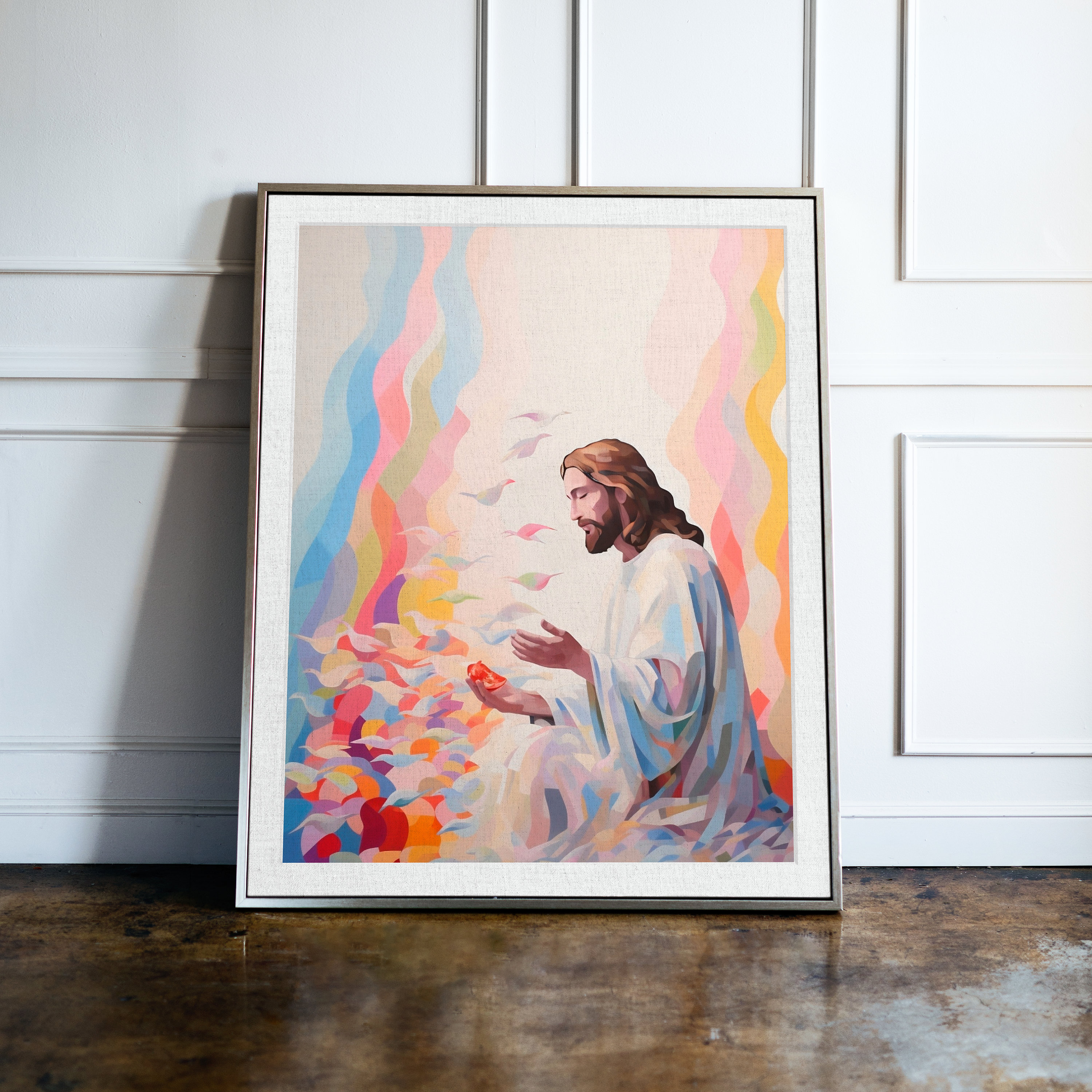 Jesus Painting Jesus is King Modern Christian Art Catholic Art Sympathy ...