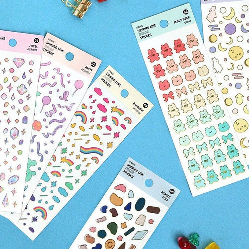 Home & Living Paperweights Morning Blue Seals journal stickers Office ...