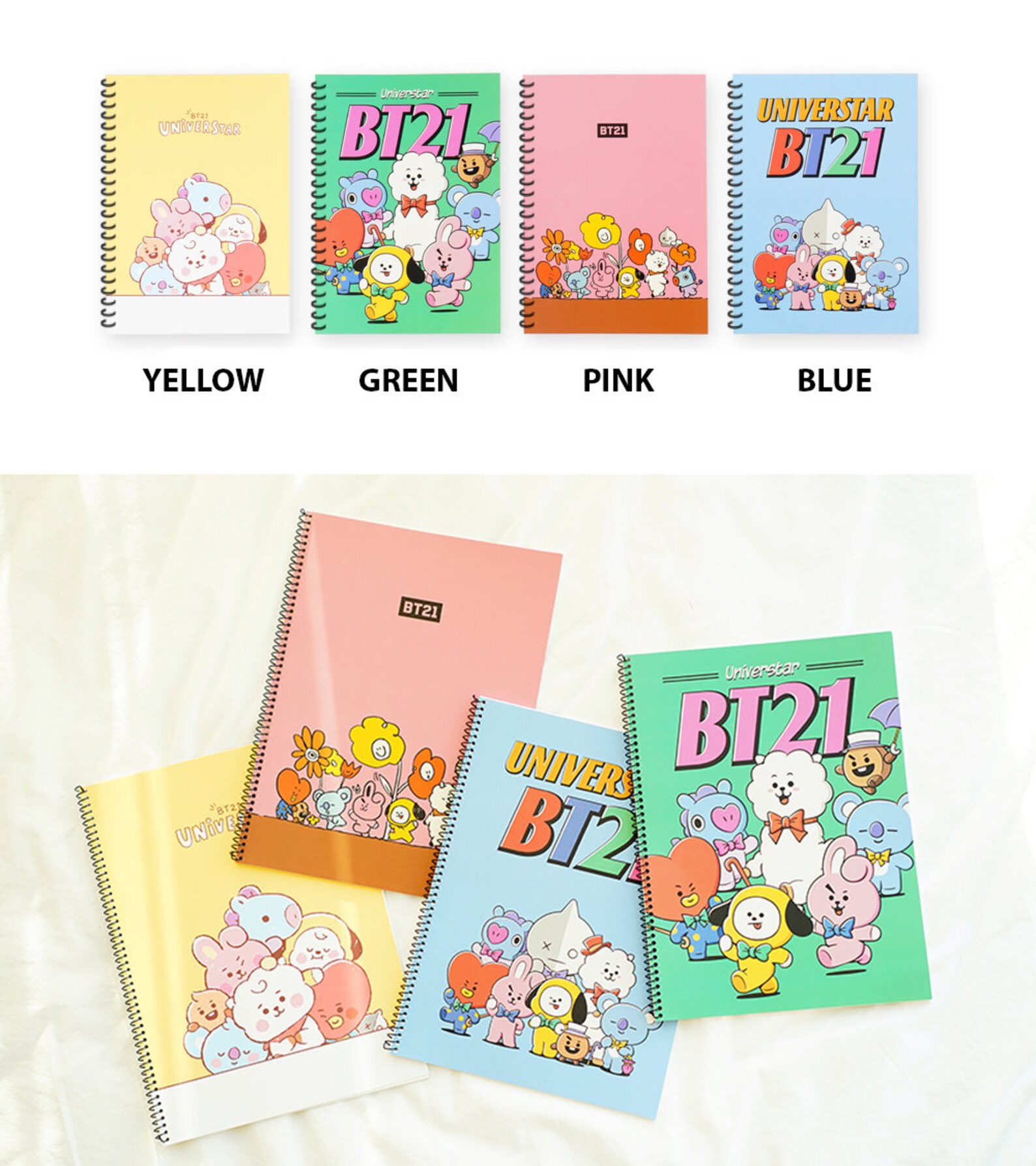BT21 SPRING RULED Notebook Large Notebook Writing Journal | Etsy