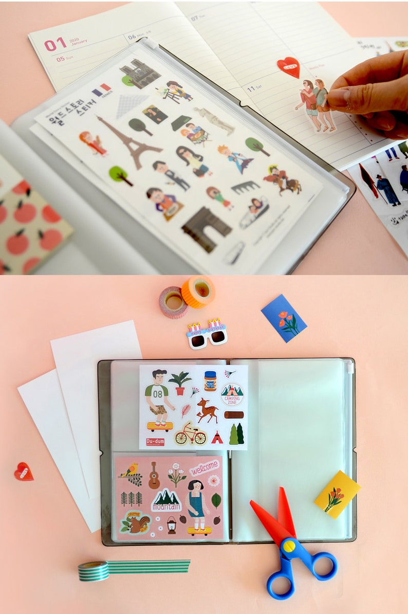 STICKER BOOK Sticker Album Diary Deco Pack Planner | Etsy