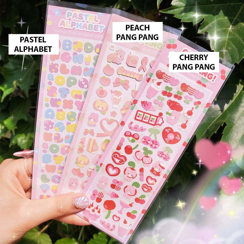 Korean Stickers Journal Stickers WISH ME WELL Charater Sticker Pack ...