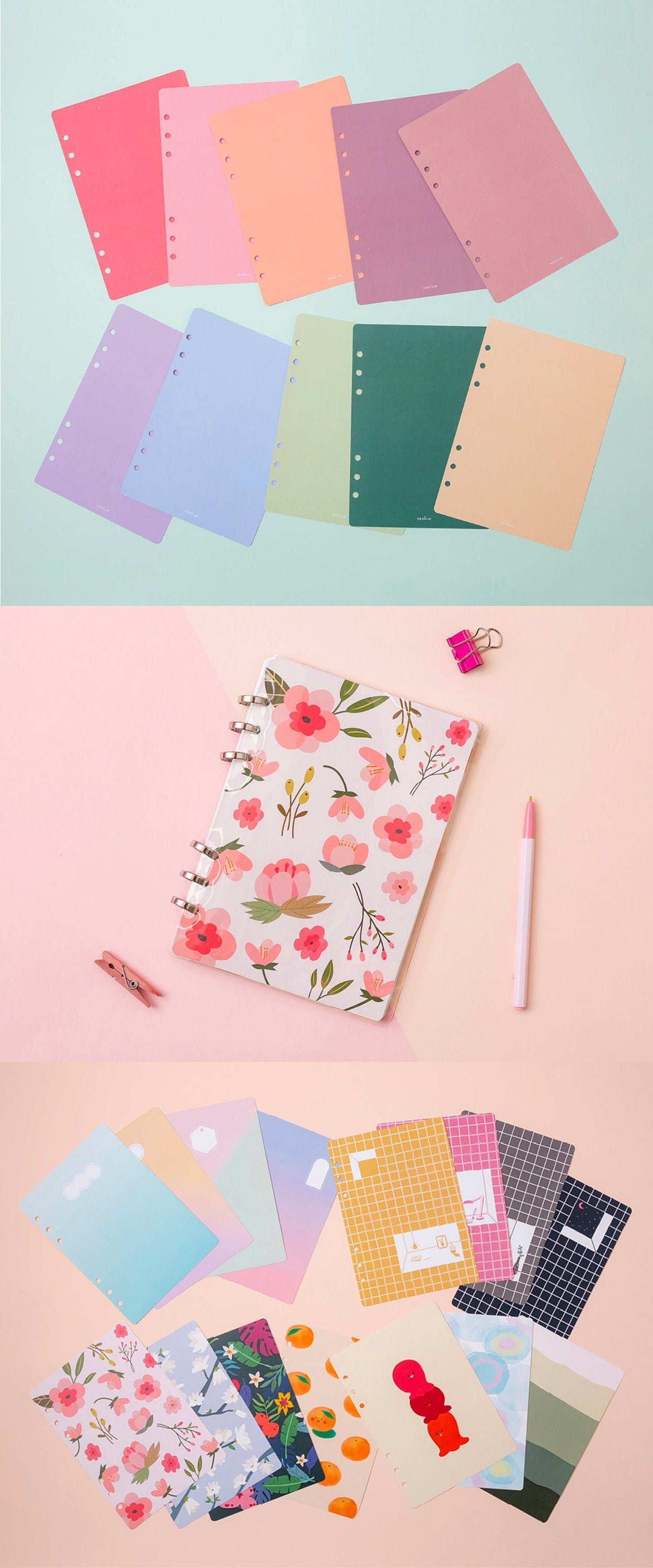 Stamping Paper, Party & Kids Printed Planner Inserts Plain Plan Refill ...