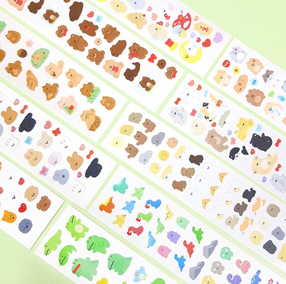 Craft Supplies & Tools Stamping Diary Deco Pack Korean Stickers Label ...