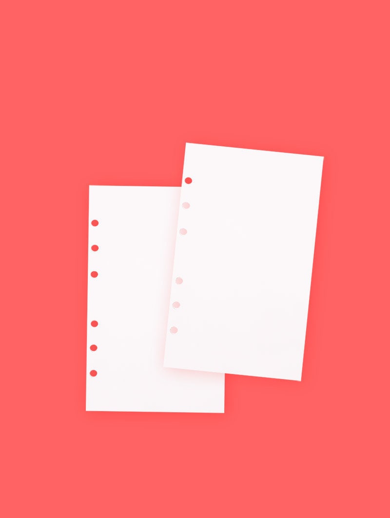 Printed Planner Inserts Diary Organizer Bullet Journal Study Plan BLANK ...