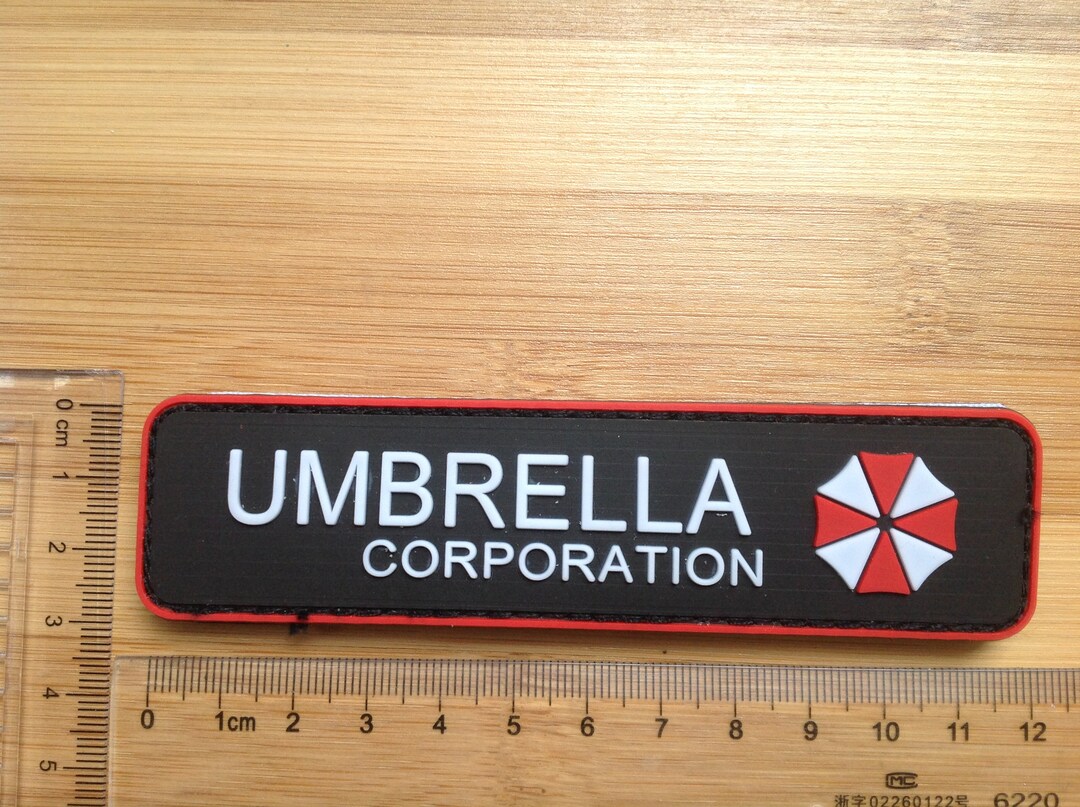 12*3cm Resident Evil Umbrella Corporation 3d Pvc Army Chest Rubber ...