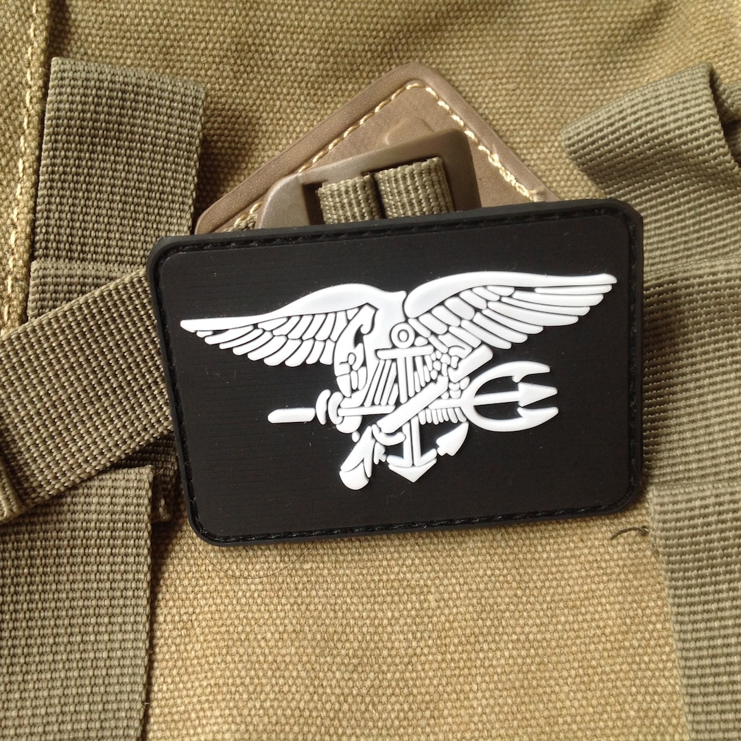 Us Navy Seal Team Trident 3d Pvc Tactical Army Rubber Pvc Patch - Etsy
