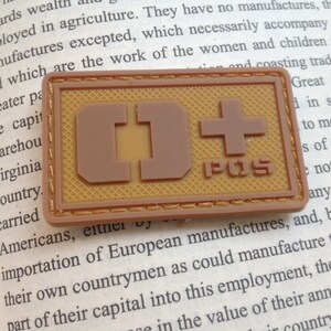 Military Blood Type A+ B+ Ab+ O+ Positive Tactical Army 3d Pvc Patch - Etsy