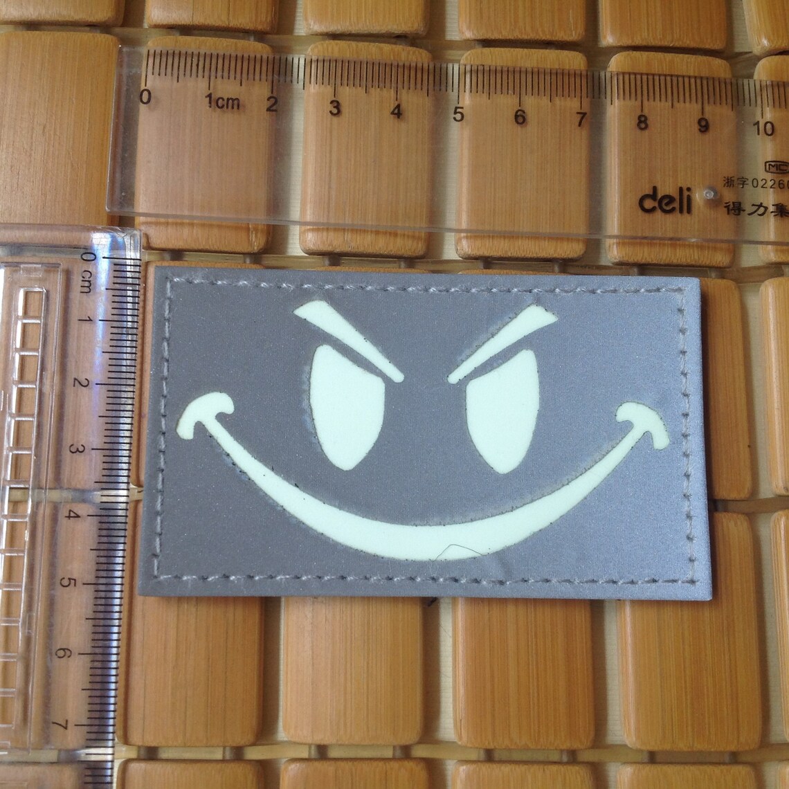 Evil Smiley Smile Face Ir Call Sign Patch Glow in the Dark - Etsy