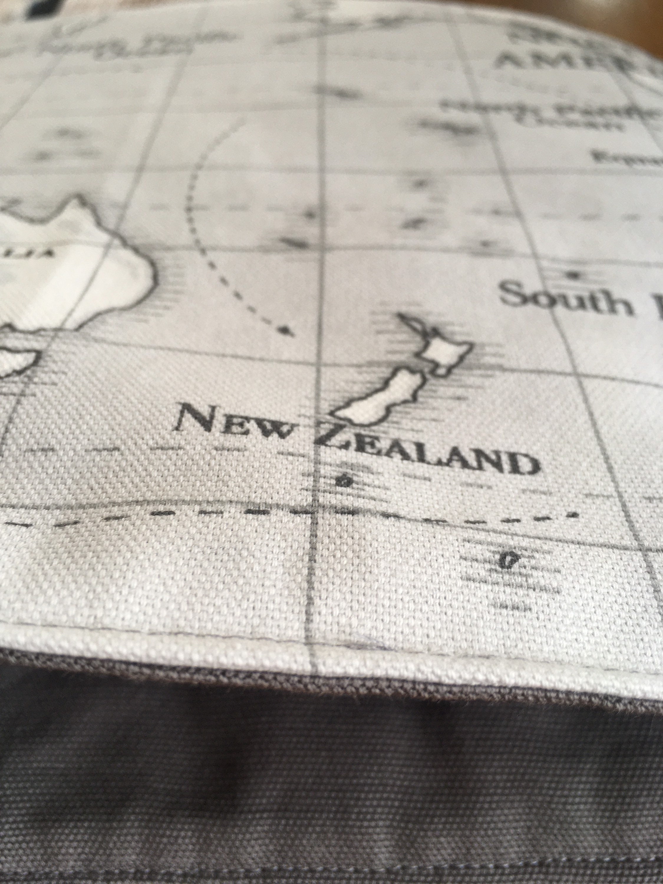 Handmade Map of the World Tea Cosy, Grey Cotton - Etsy UK