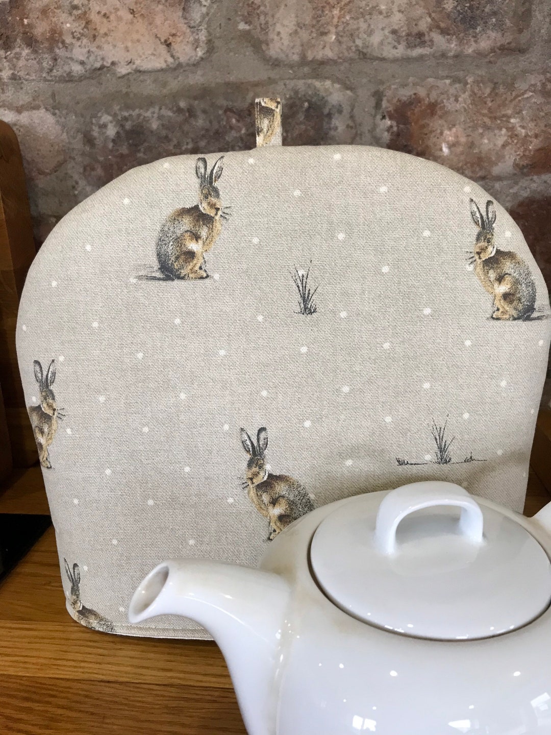 Tea Cosy, Hare Tea Cosy, Beige Tea Cosy, Handmade Tea Cosy, Tea ...