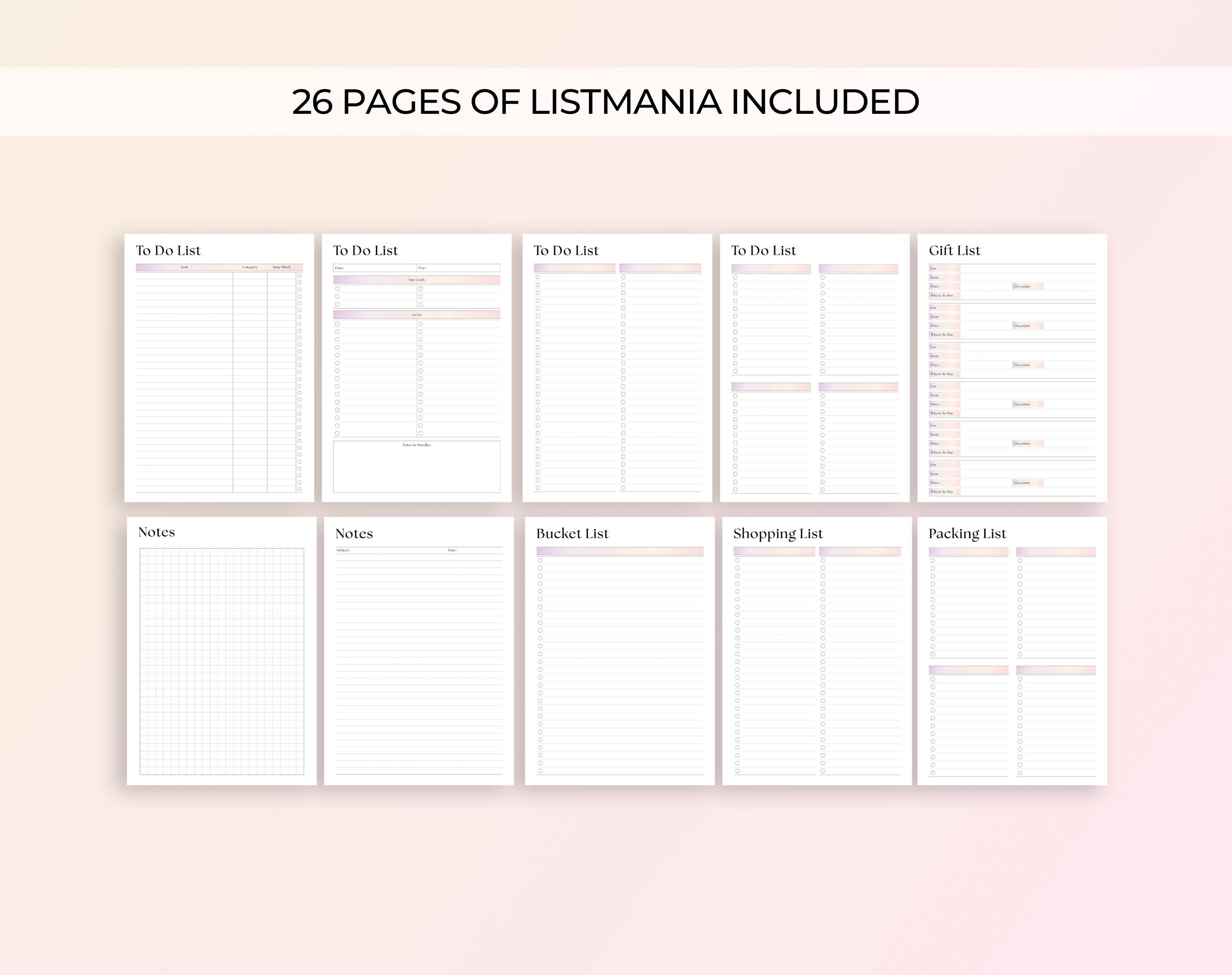 Ultimate Life ADHD Planner Printable Bundle, ADHD Productivity Planner ...