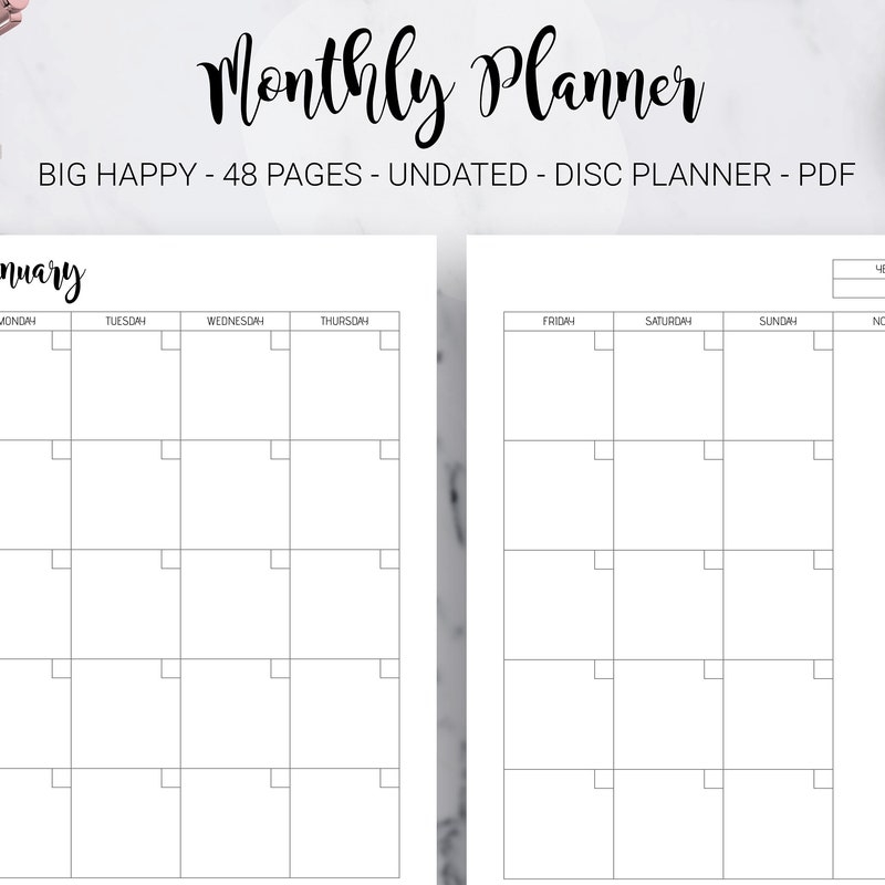 Disc Bound Happy Planner - Etsy