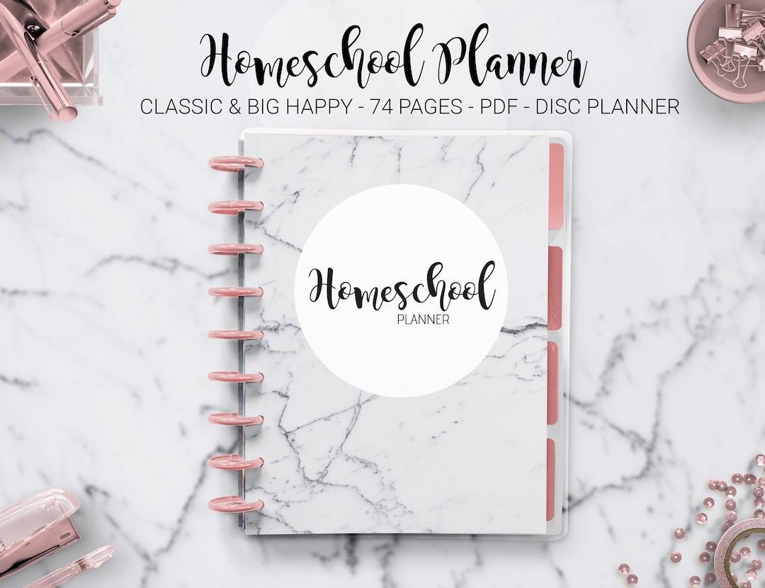 Homeschool Planner Home School Lesson Planner Academic Calendar School ...