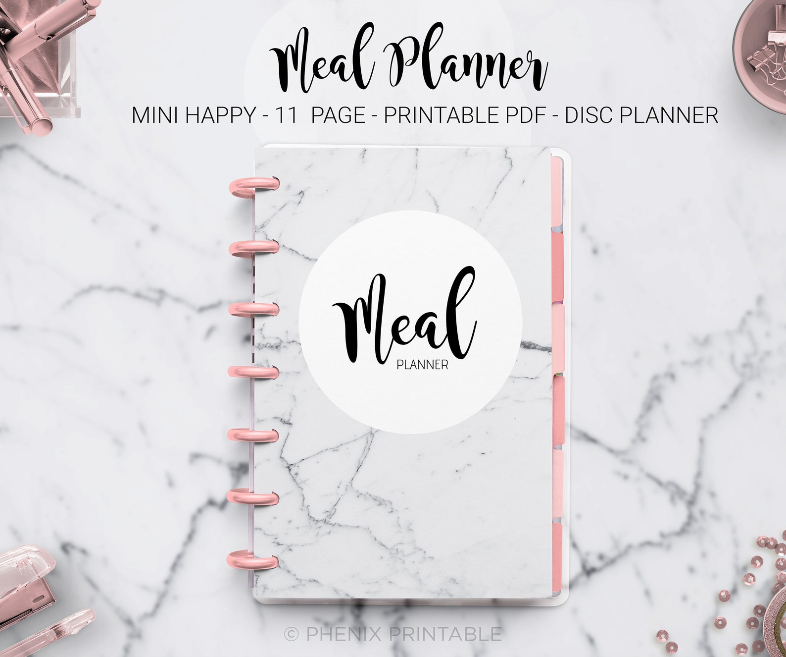 Meal Planner Weekly Meal Menu Planner DIY Recipe Planner Book - Etsy ...