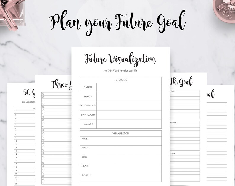 2021 Law of Attraction Plan Manifestation Planner Vision Board - Etsy