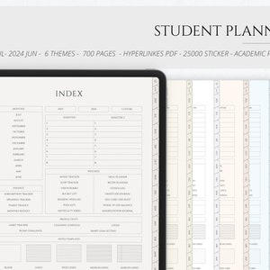2023 2024 Student Digital Planner Goodnotes, Academic Planner, College ...