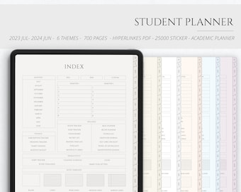 Cat Lovers 2025 Student Digital Planner Goodnotes, Academic Planner ...
