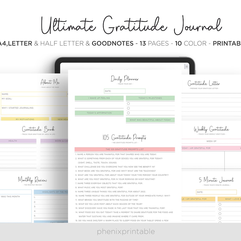 Gratitude Journal - Etsy