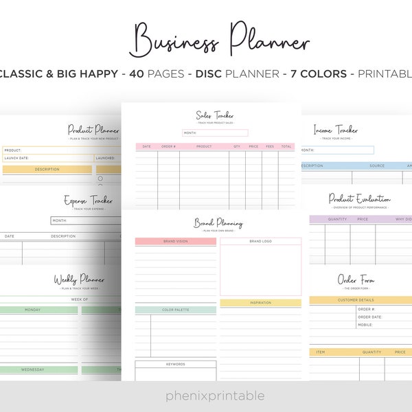 Small Business Planner - Etsy