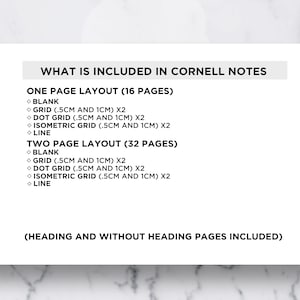 Cornell Notes Method Paper Student Note Taking Template Dot Grid Lined ...