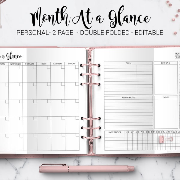 Personal Planner - Etsy