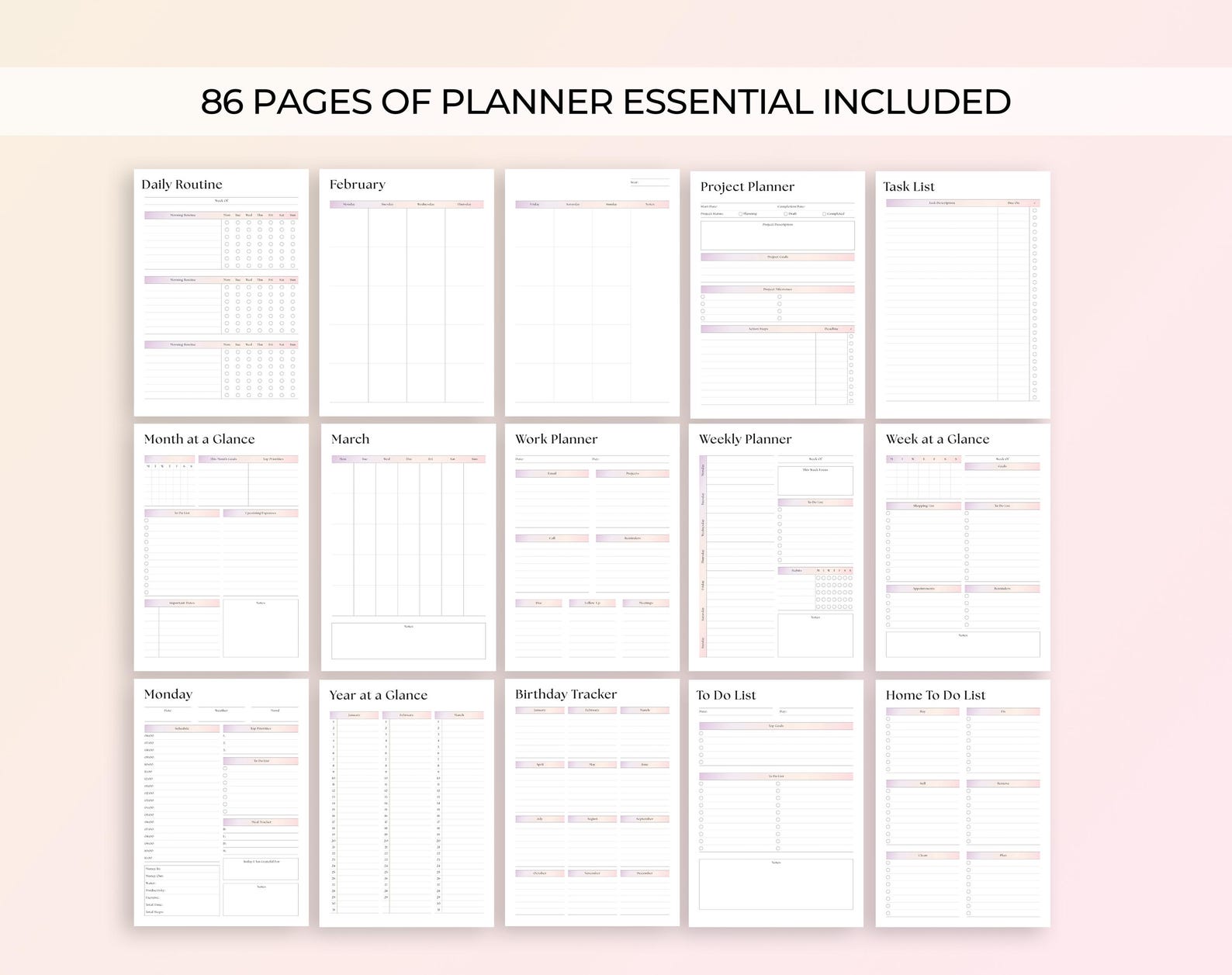 Ultimate Life ADHD Planner Printable Bundle, ADHD Productivity Planner ...