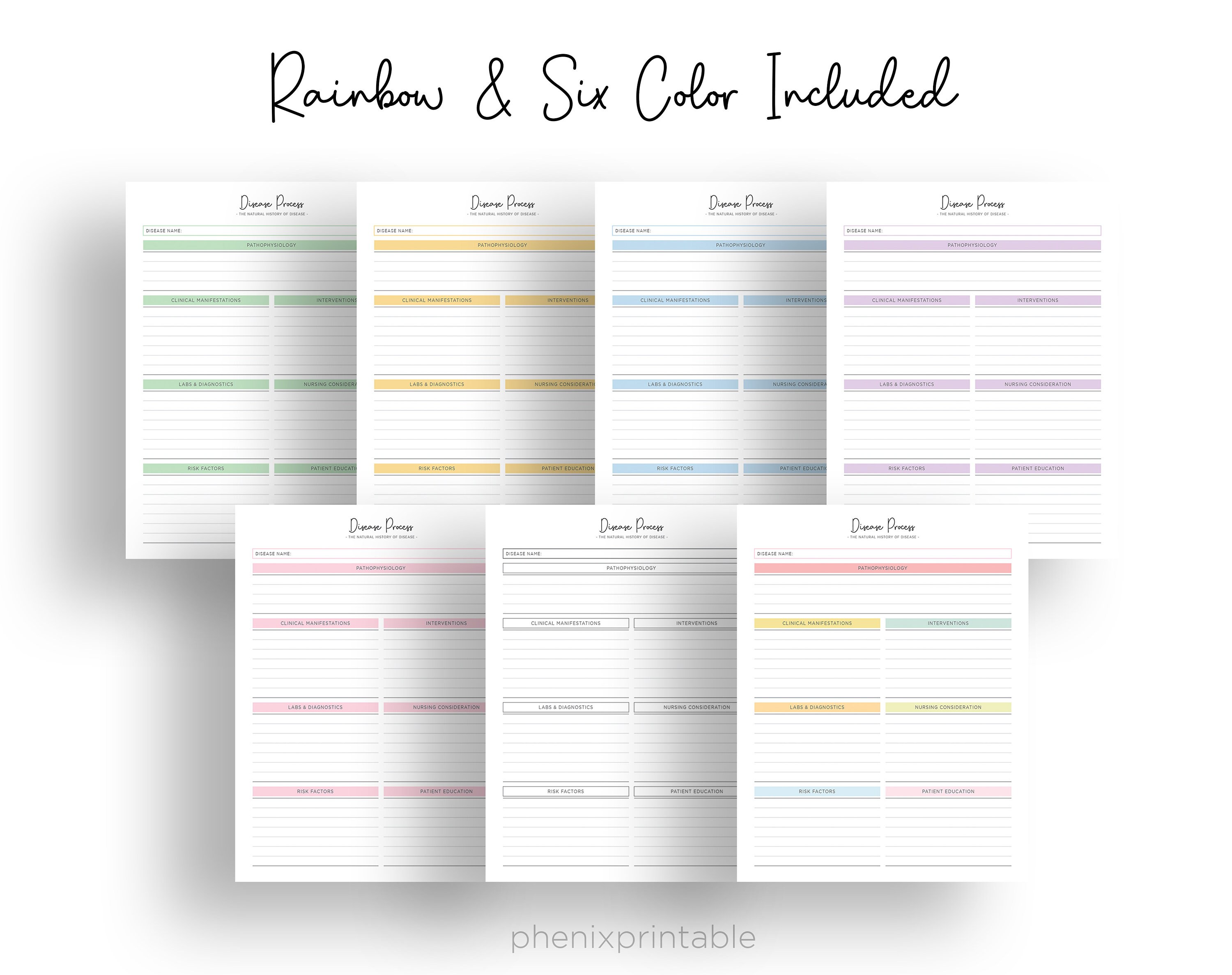 Disease Process Study Guide Resource Nurse Assessment Study - Etsy