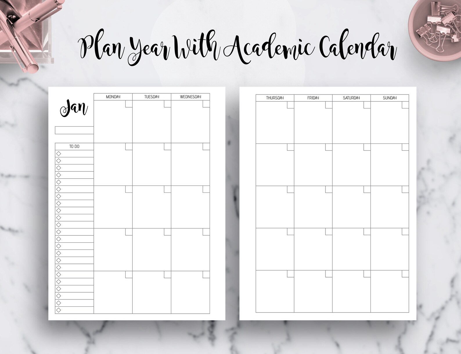 Homeschool Planner Home School Lesson Planner Academic - Etsy UK