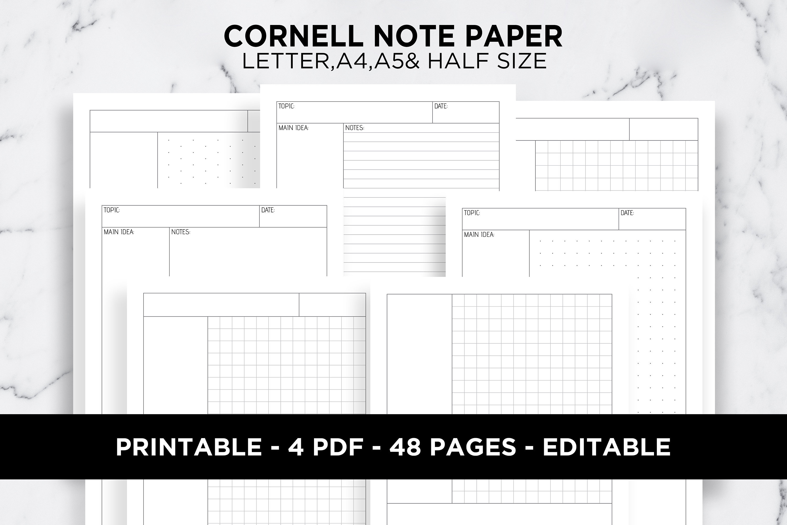 Cornell Notes Template Half Letter Size Letter Size Printable Goodnotes cornell-notes-template-half-letter-size-letter-size-printable-goodnotes