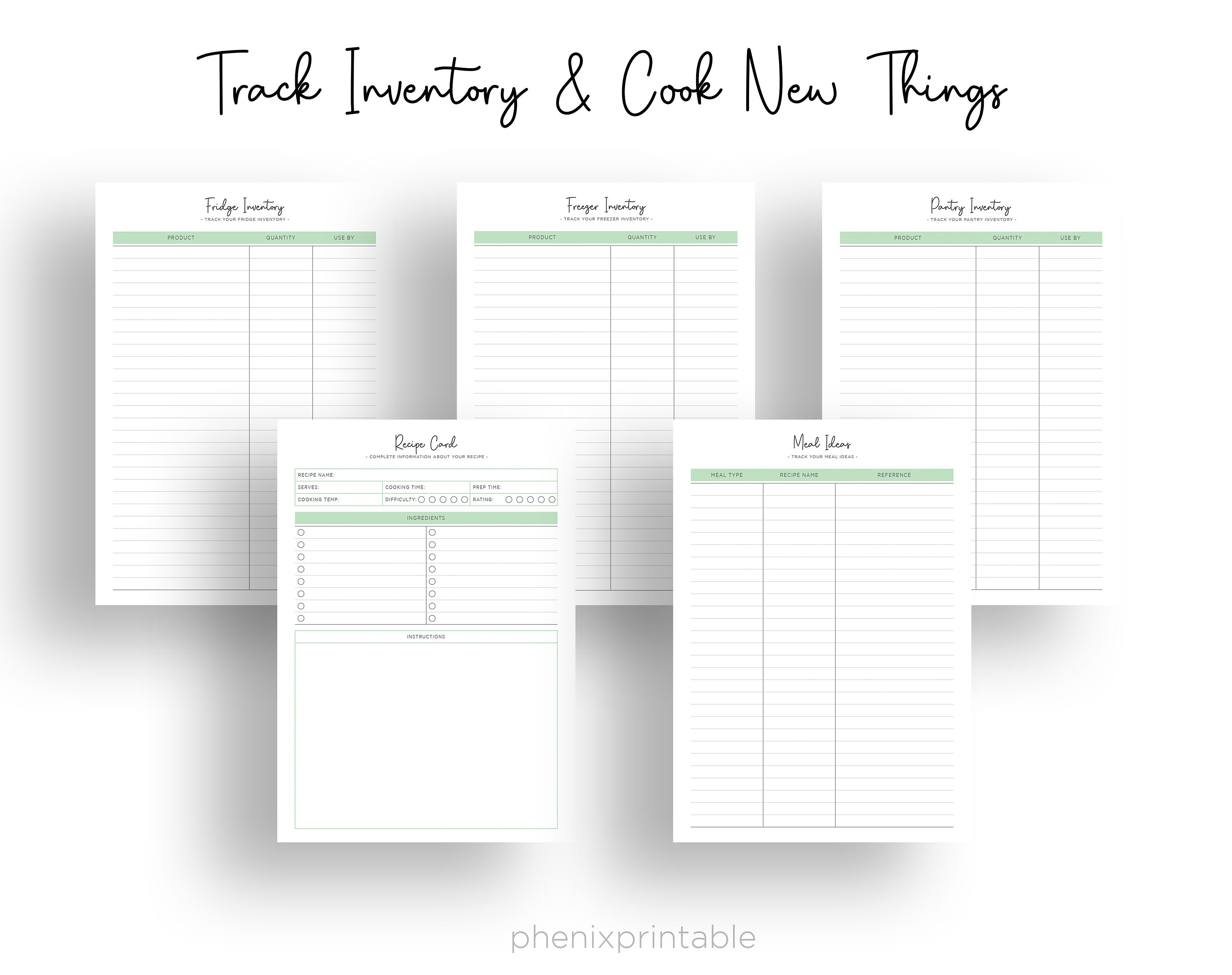 Meal Planner Weekly Meal Menu Planner DIY Recipe Planner Book | Etsy ...