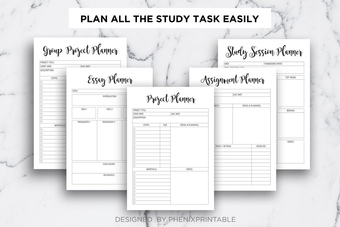 Ultimate Student Planner Study Organizer Back to College - Etsy