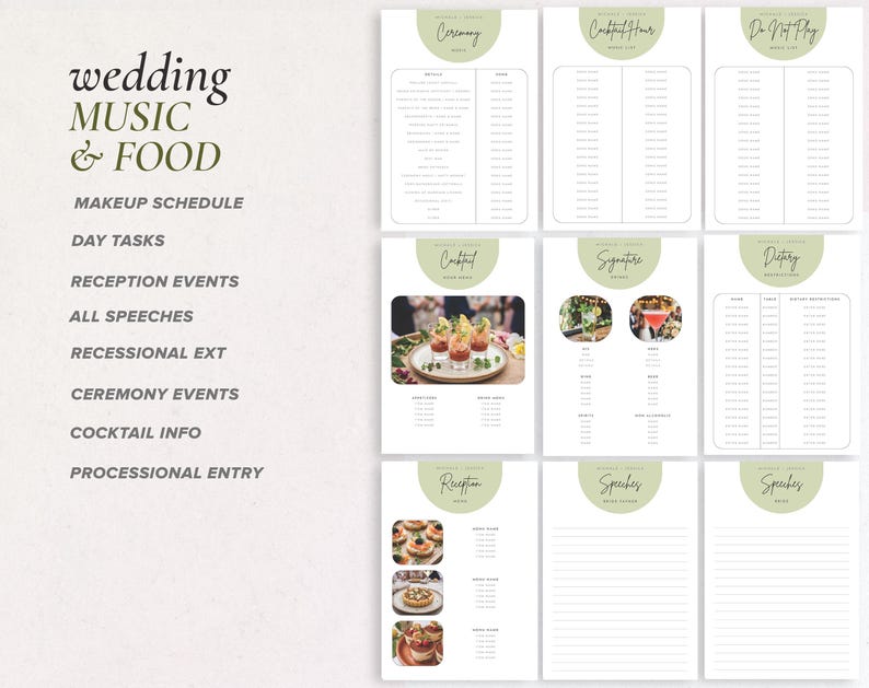 Editable Wedding Day Binder Template, Canva Wedding Planner Checklist ...